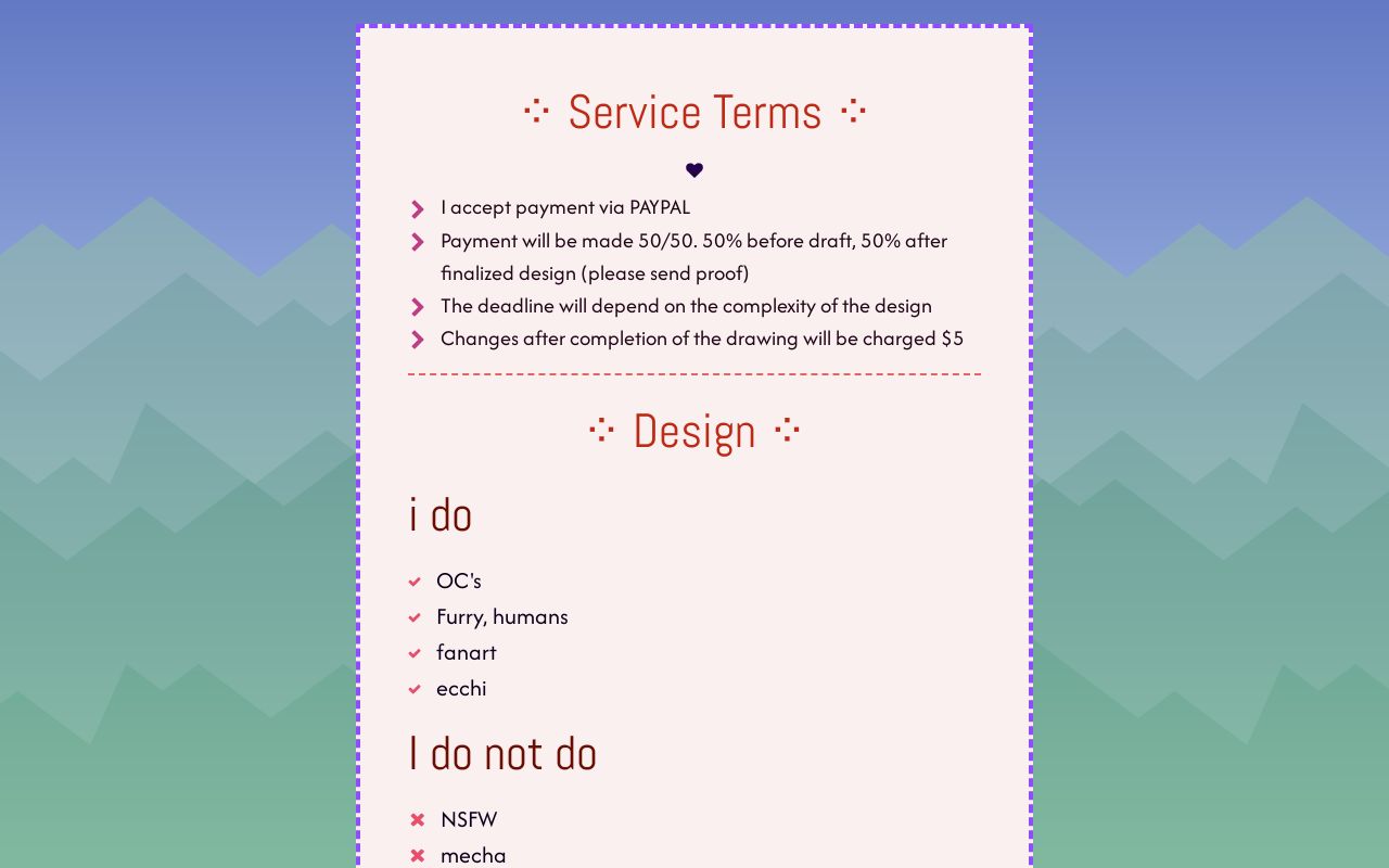 terms of service